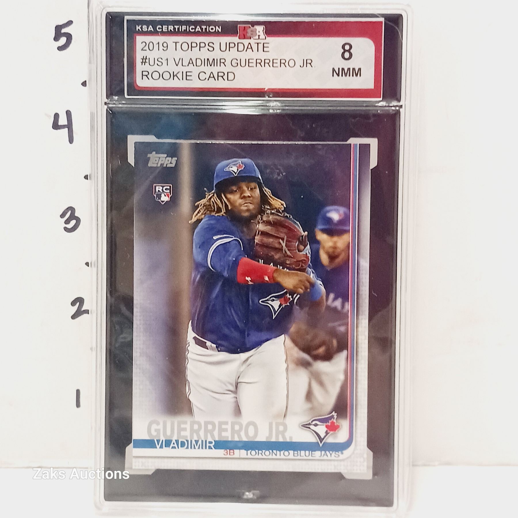 2019 Topps Updated #US1 Vladimir Guerrero Jr Rookie Card - Graded 8 NMM