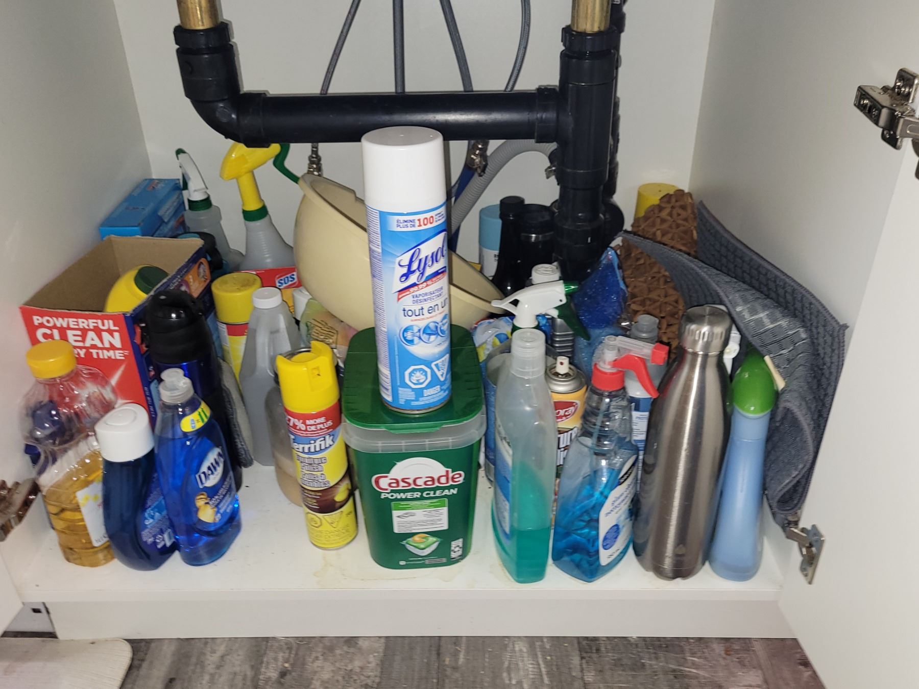 Contents of Under Sink *Cleaner Lot