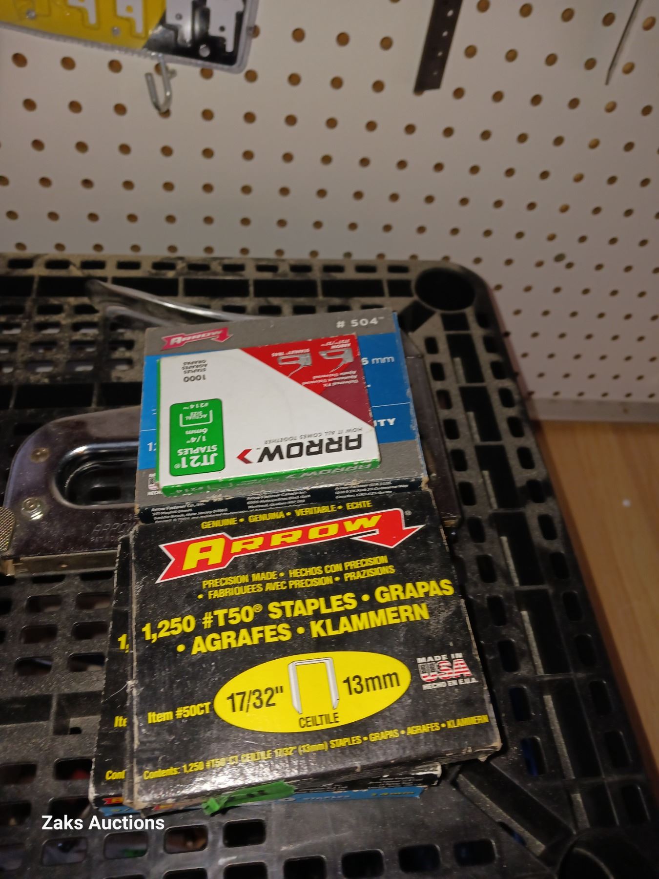 Nailer with Boxes of Staples