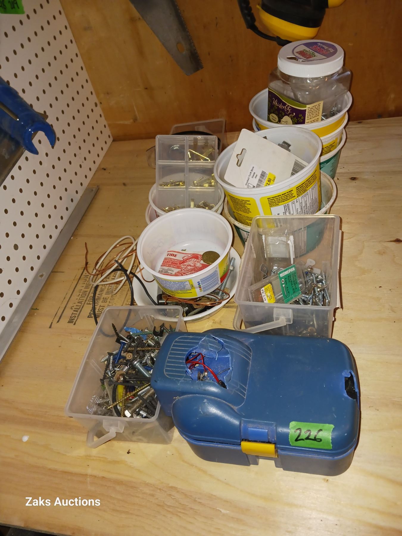 Mixed Hardware Lot (gathered tubs from cleaning workbench)