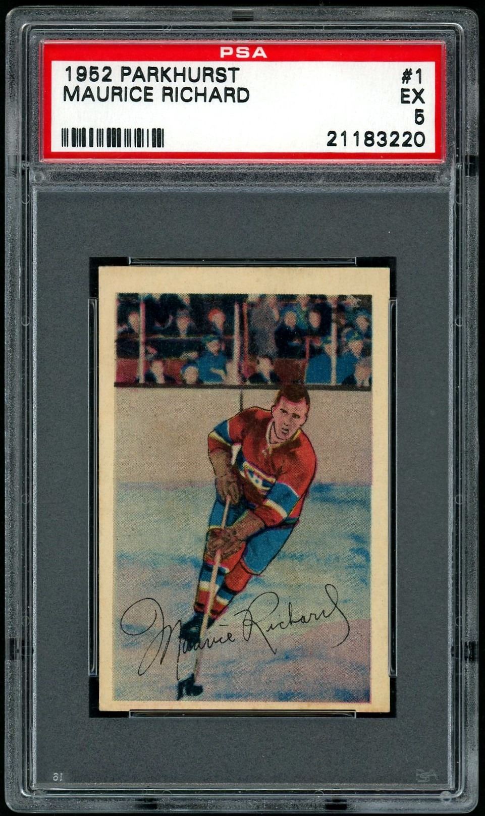 1952-53 Parkhurst #1 Maurice Richard (PSA 5)