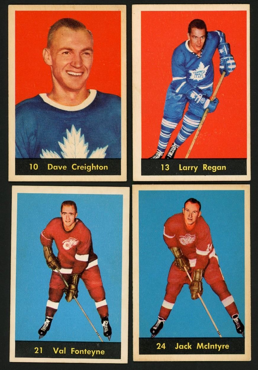 Lot of 8 x 1960-61 Parkhurst Hockey Cards