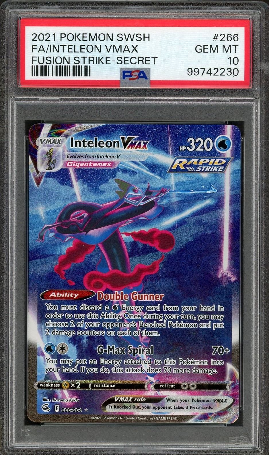 2021 Pokemon Full Art Inteleon VMAX alt art - PSA 10