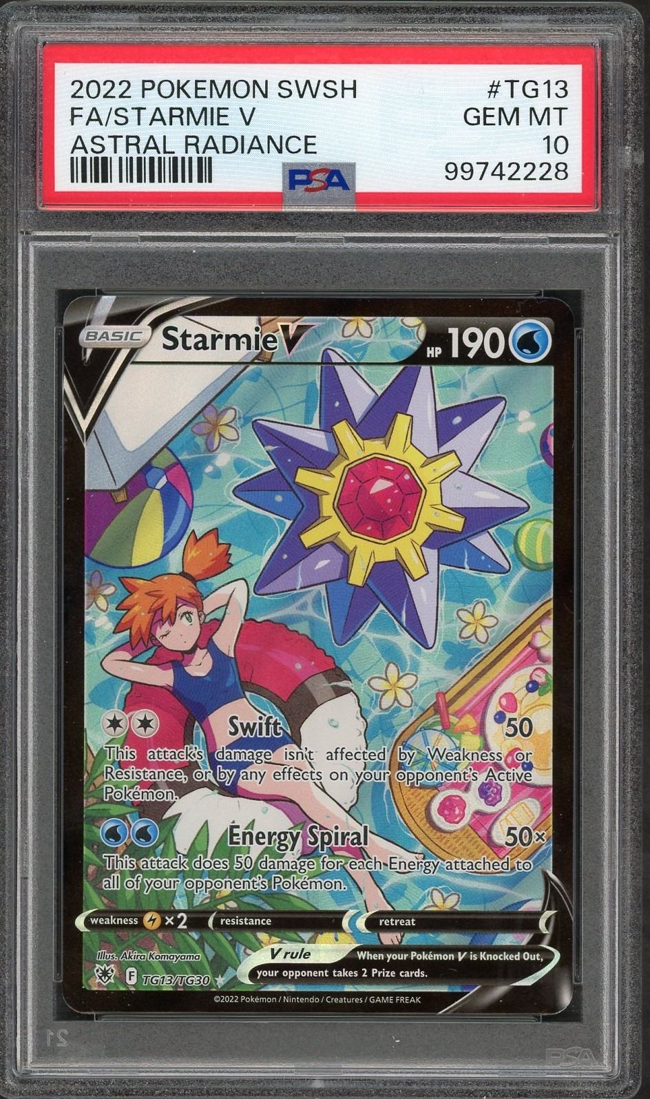 2022 Pokemon Starmie V Full Art - PSA 10