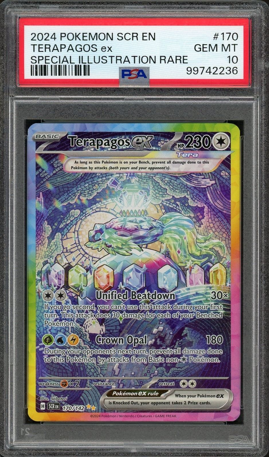2024 Pokemon Terapagos EX SIR - PSA 10