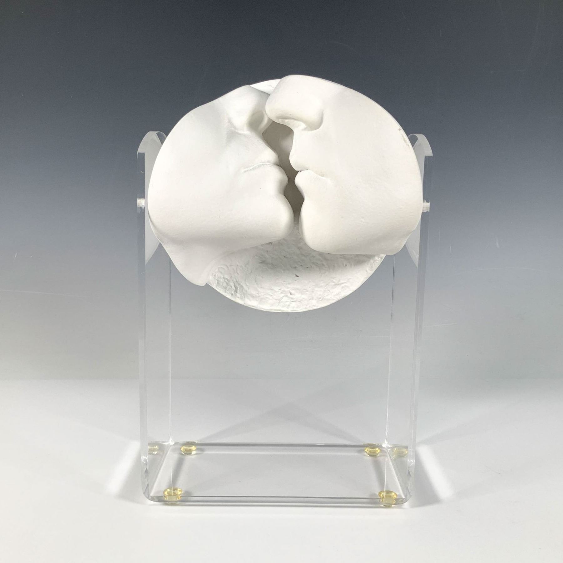 John Cutrone, Original Plaster & Lucite Sculpture, Signed