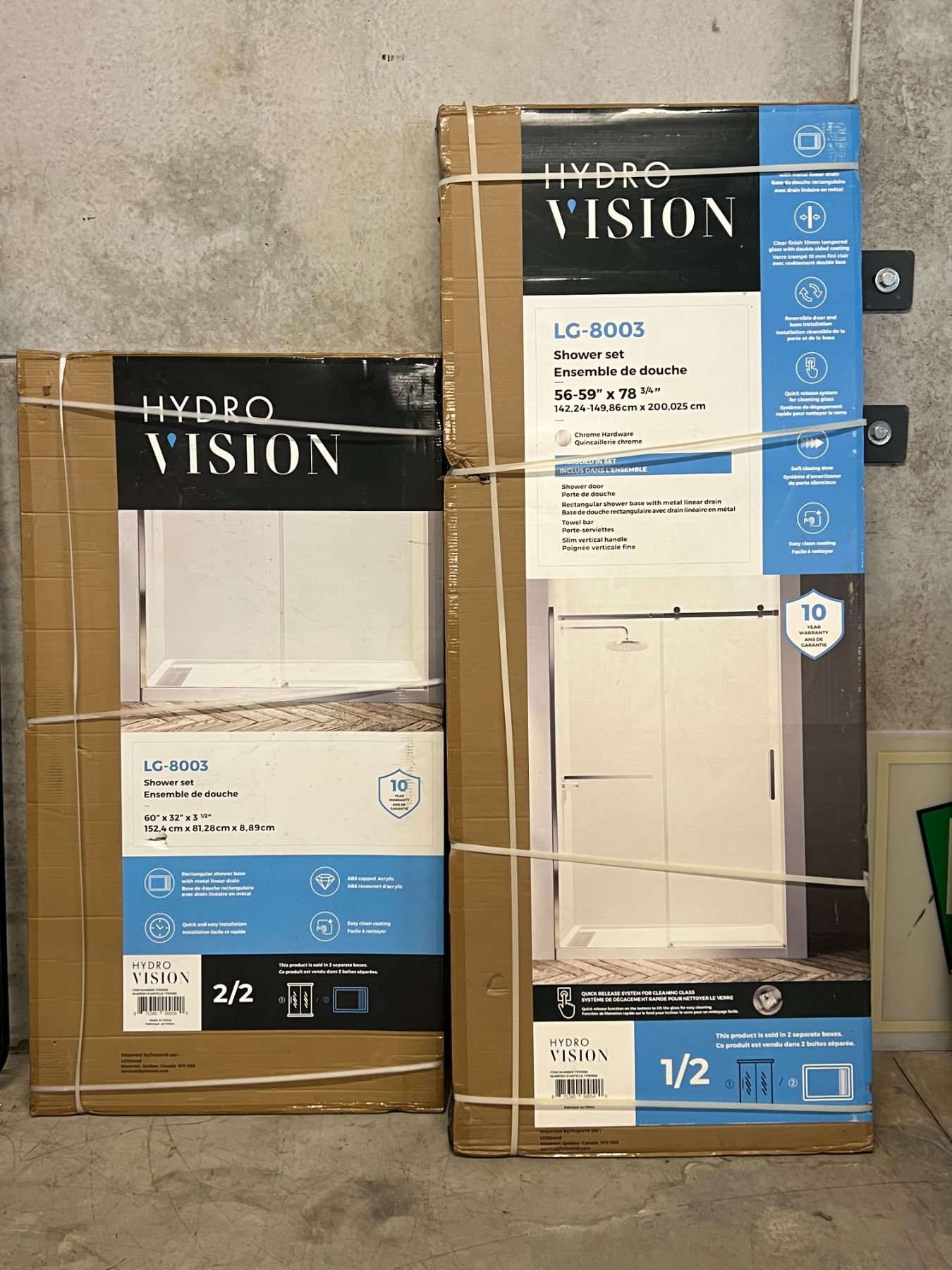 Hydro Vision Shower Set LG-8003 (appears new in box)