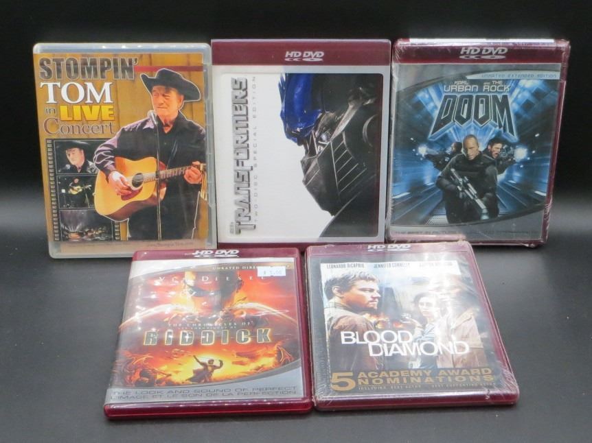 Lot Of 5 Various HD DVD Discs