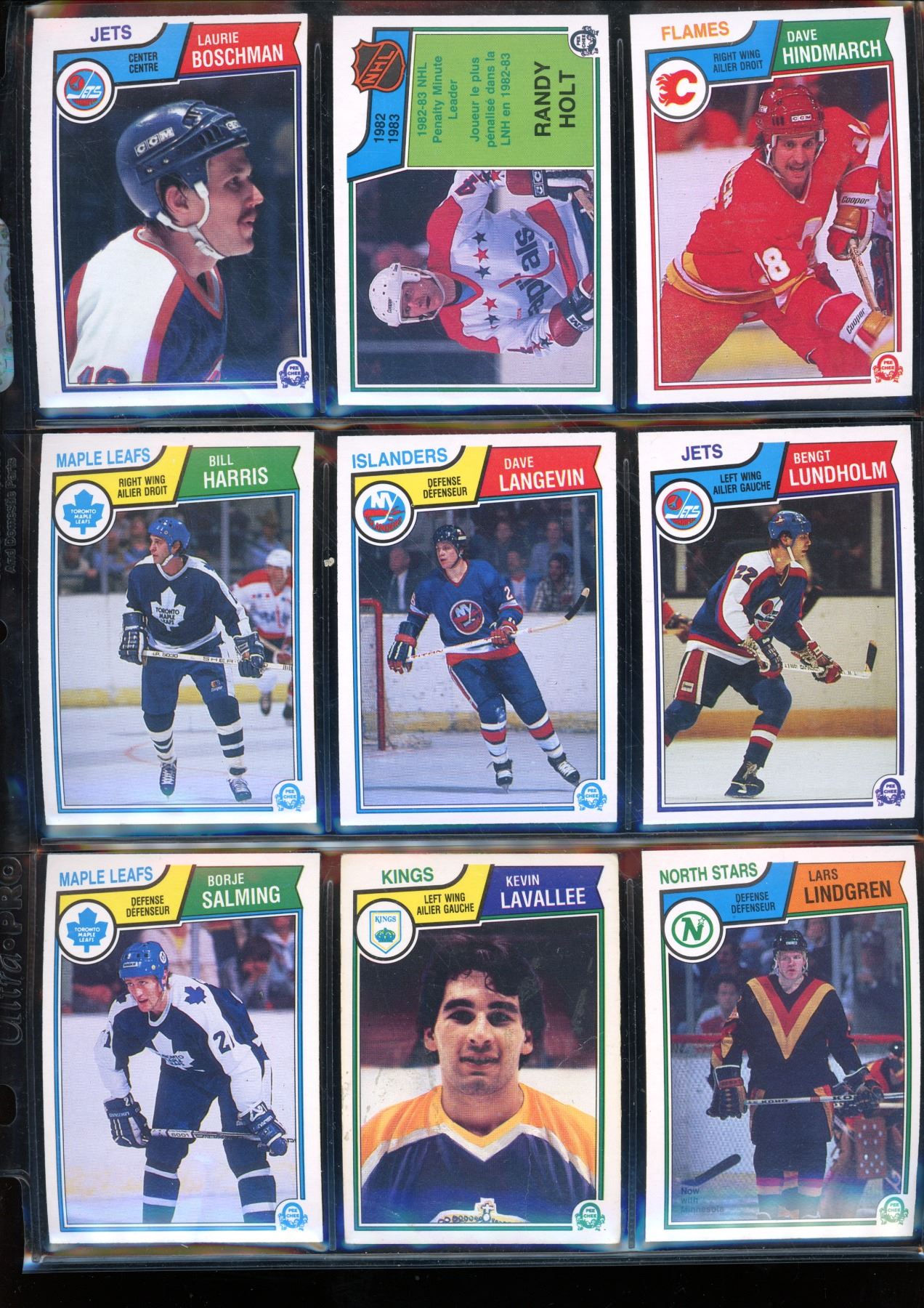 Lot Of 9 Vintage 1983-84 OPC Hockey Cards Various Players & Teams