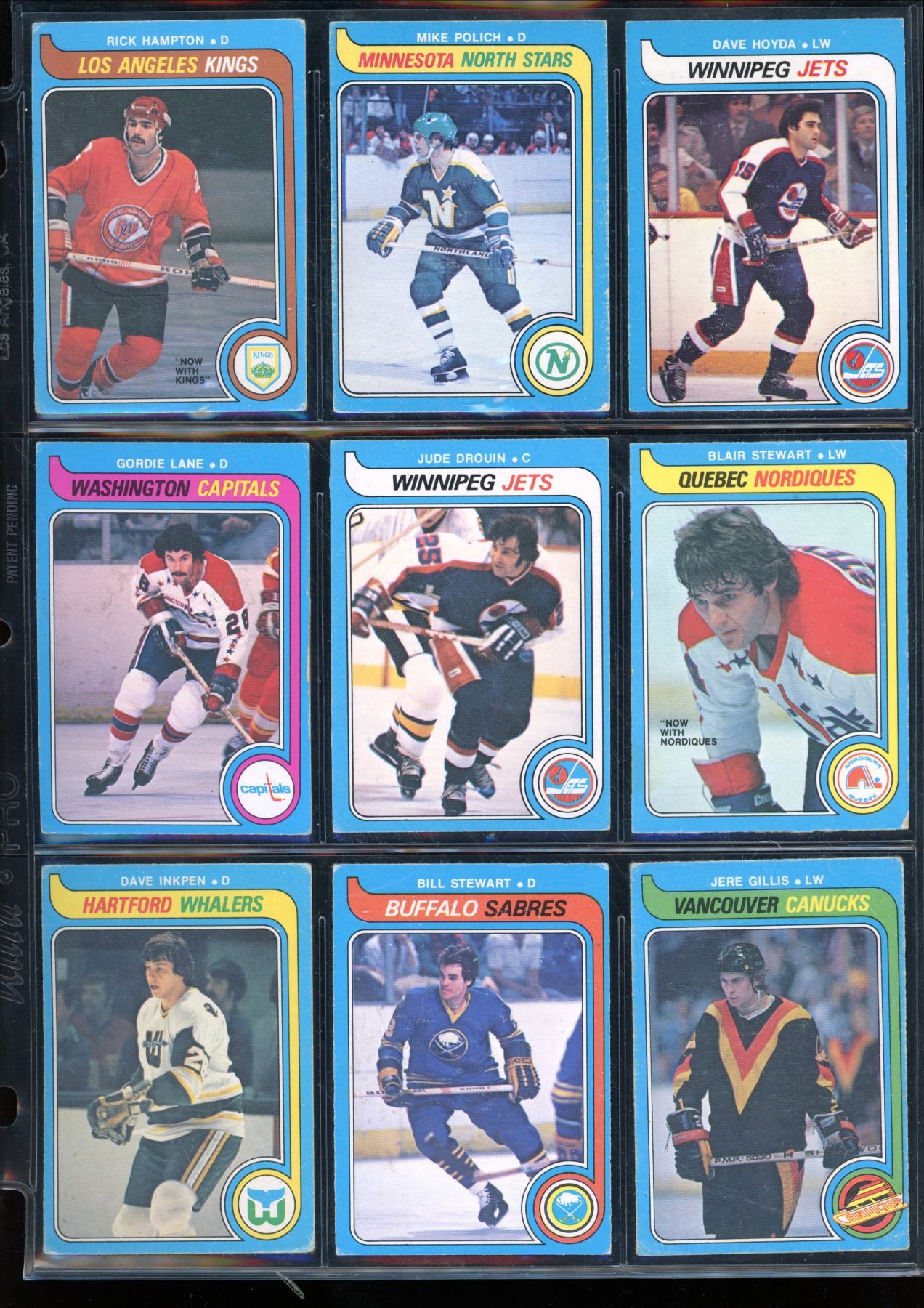 Lot Of 9 Vintage 1979-80 OPC Hockey Cards Various Players & Teams