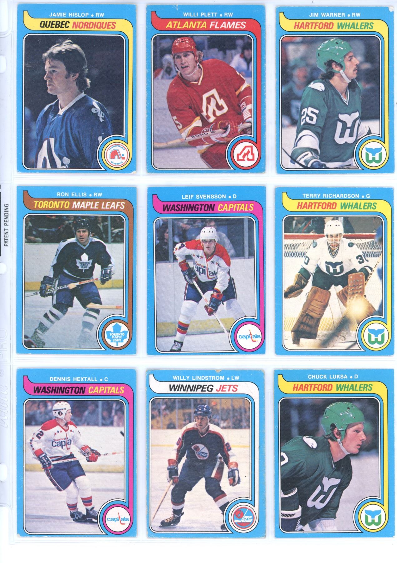 Lot Of 9 Vintage 1979-80 OPC Hockey Cards Various Players & Teams