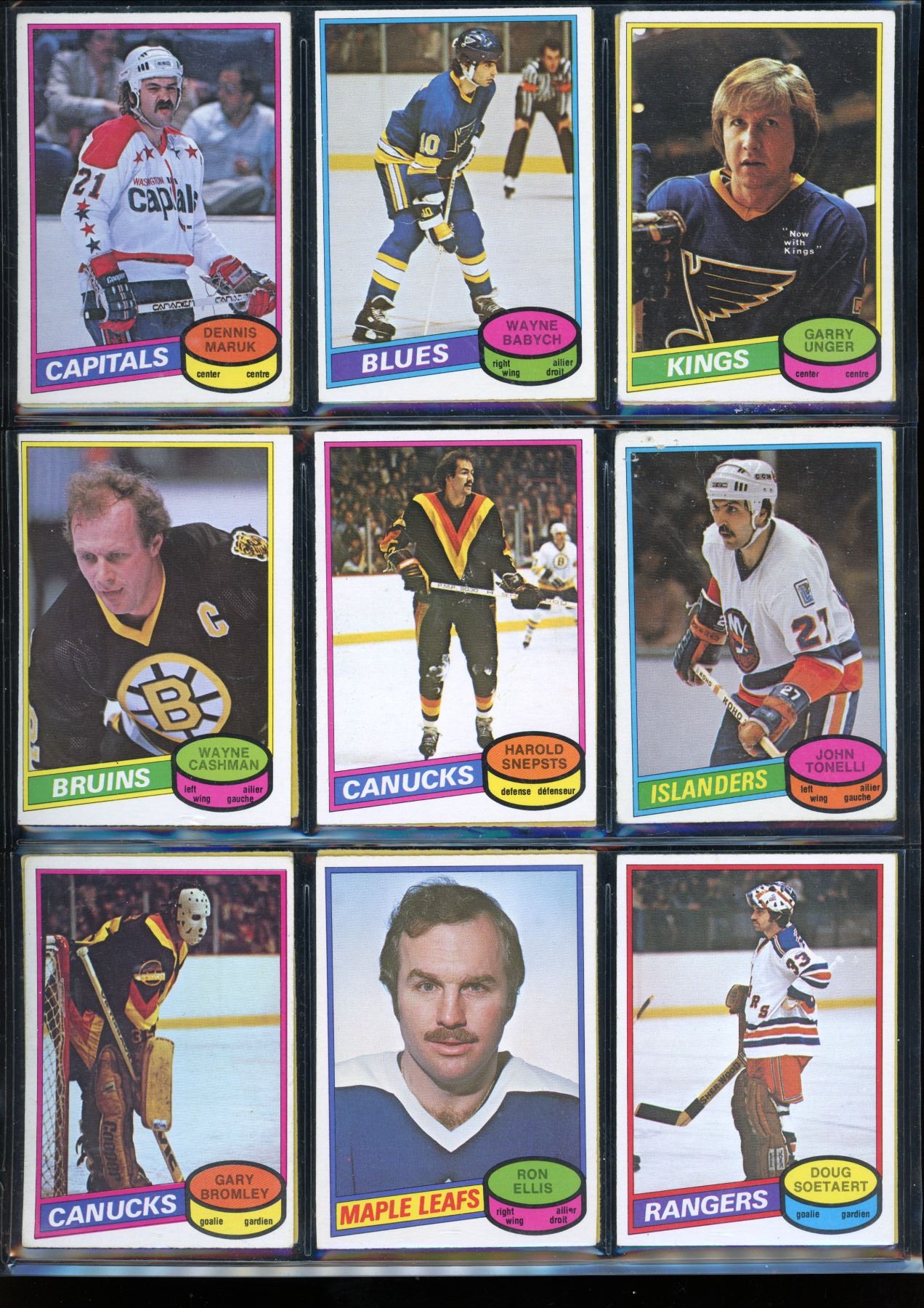 Lot Of 18 Vintage 1980-81 OPC Hockey Cards Various Players & Teams
