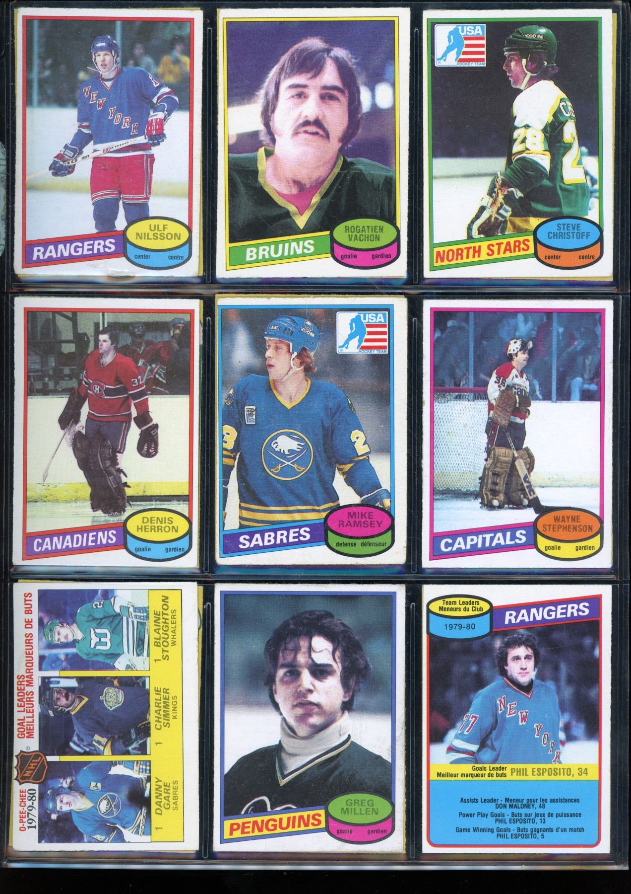 Lot Of 18 Vintage 1980-81 OPC Hockey Cards Various Players & Teams