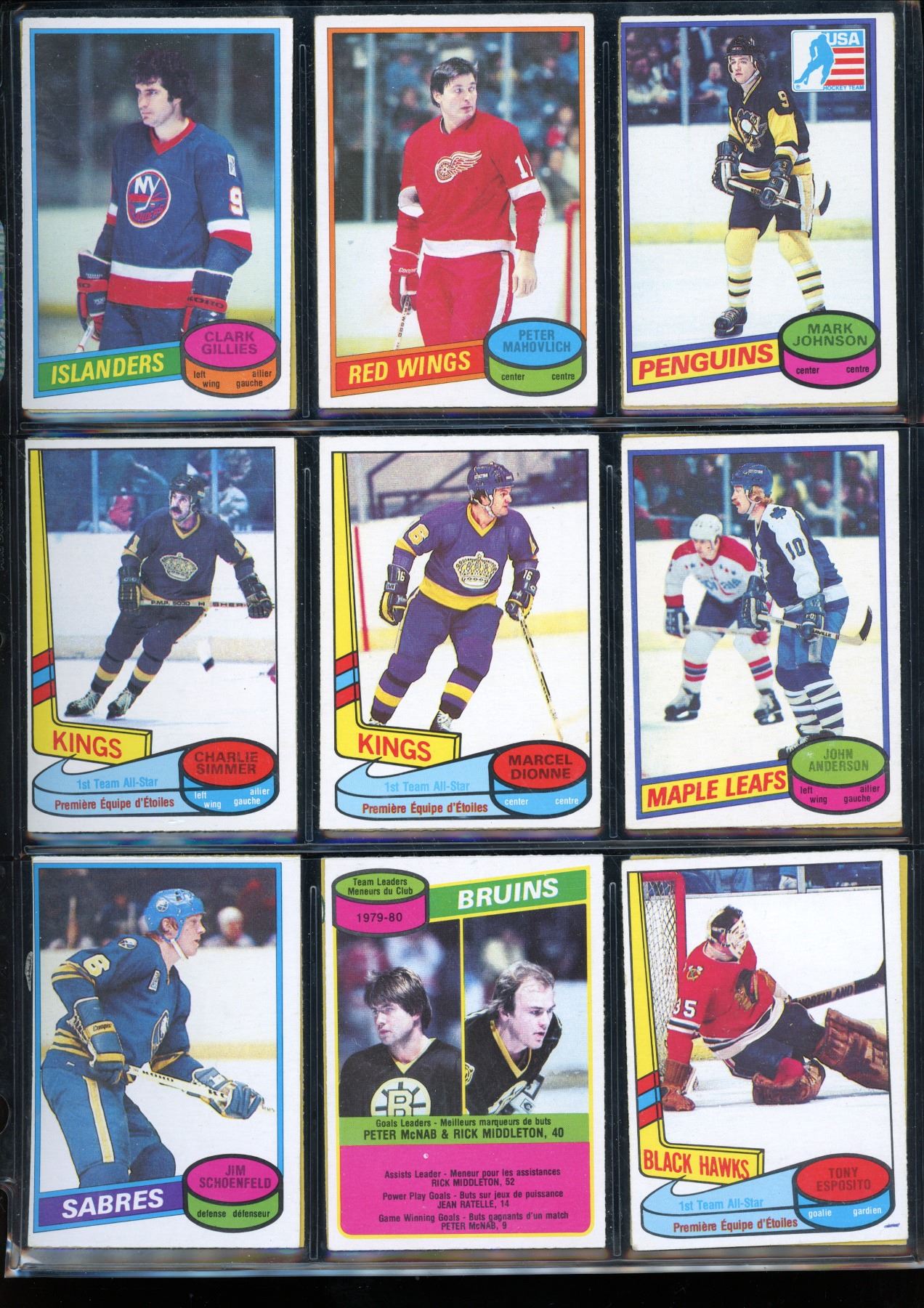 Lot Of 18 Vintage 1980-81 OPC Hockey Cards Various Players & Teams