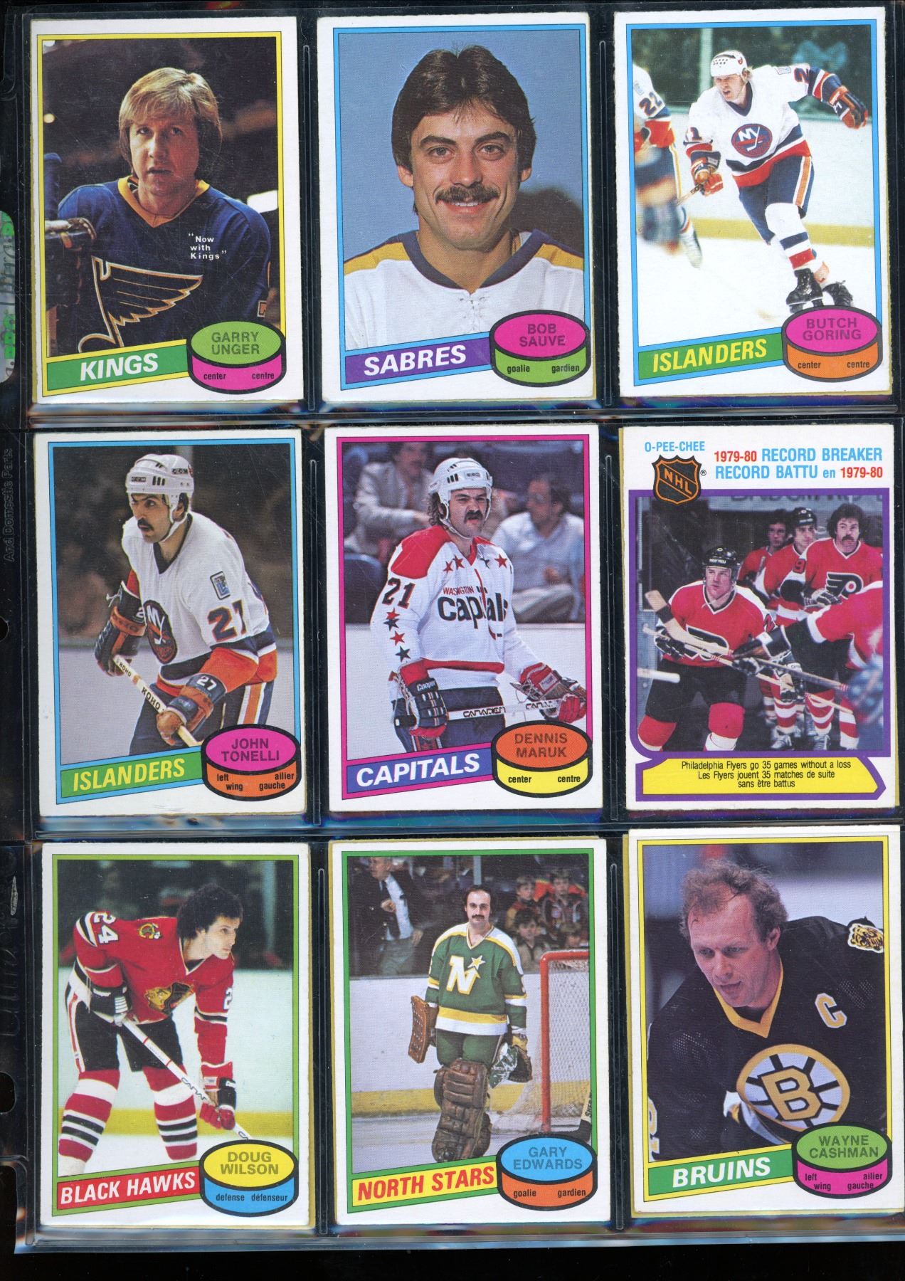 Lot Of 18 Vintage 1980-81 OPC Hockey Cards Various Players & Teams