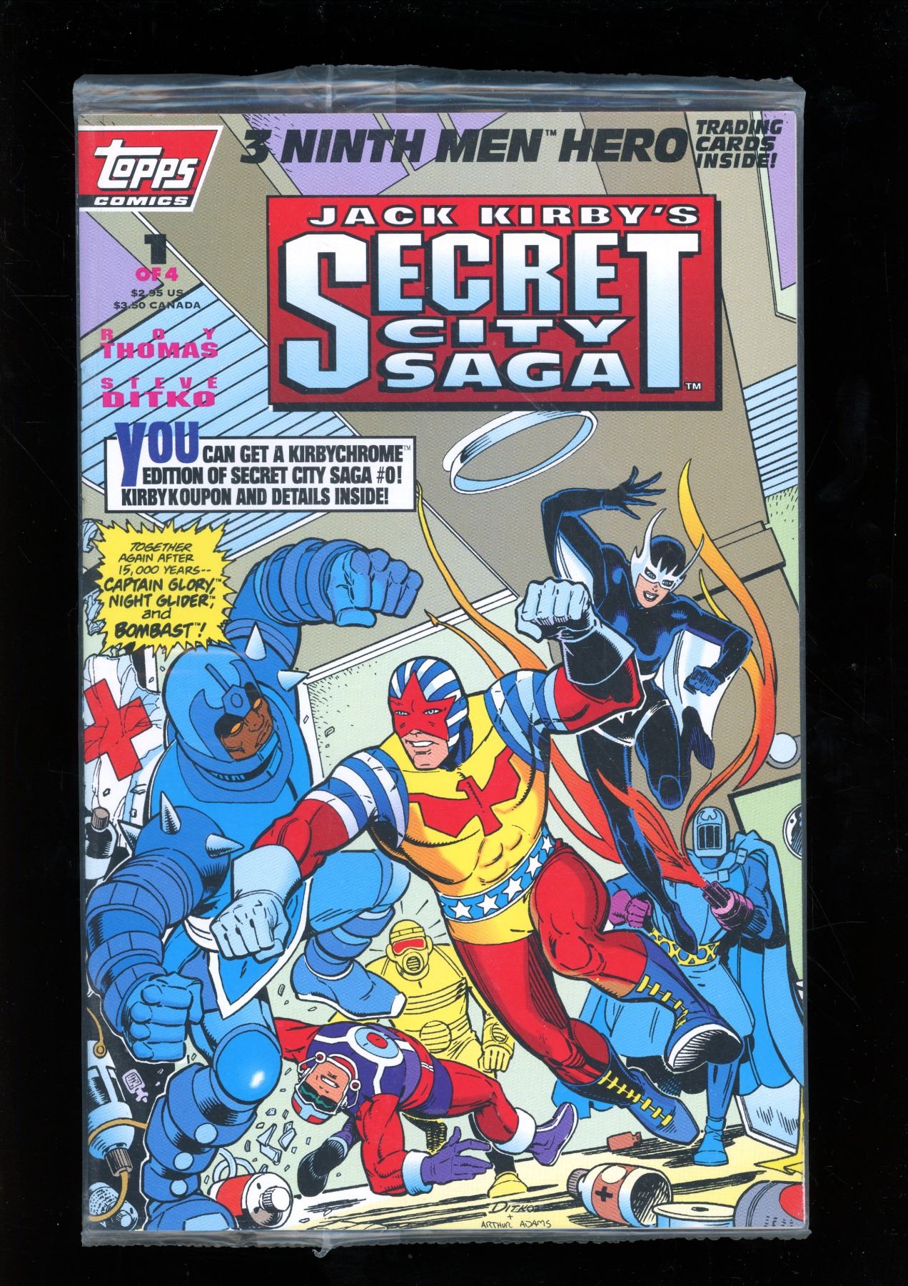 Topps Comics Jack Kirby's Secret City Saga #1 Factory Sealed With 3 ...