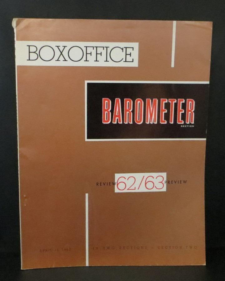 Rare Box office Barometer Review 63/64 Magazine