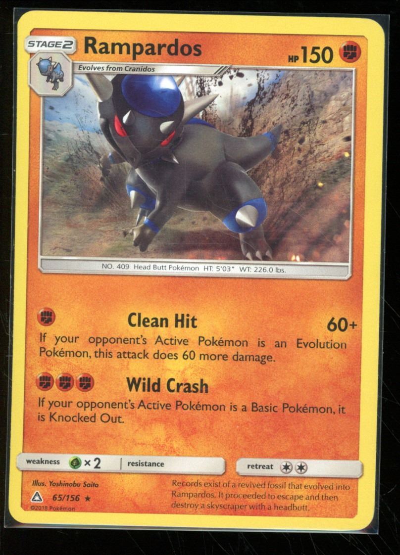 Pokemon Rampardos - 65/156 - Rare Holo Ultra Prism