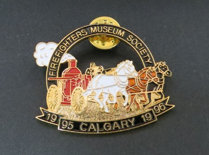 1995-96 Firefighters Museum Society Calgary Enamel Collectors Pin