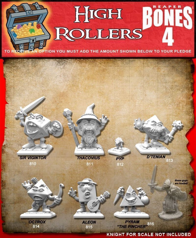 New Reaper Unpainted Miniatures High Rollers