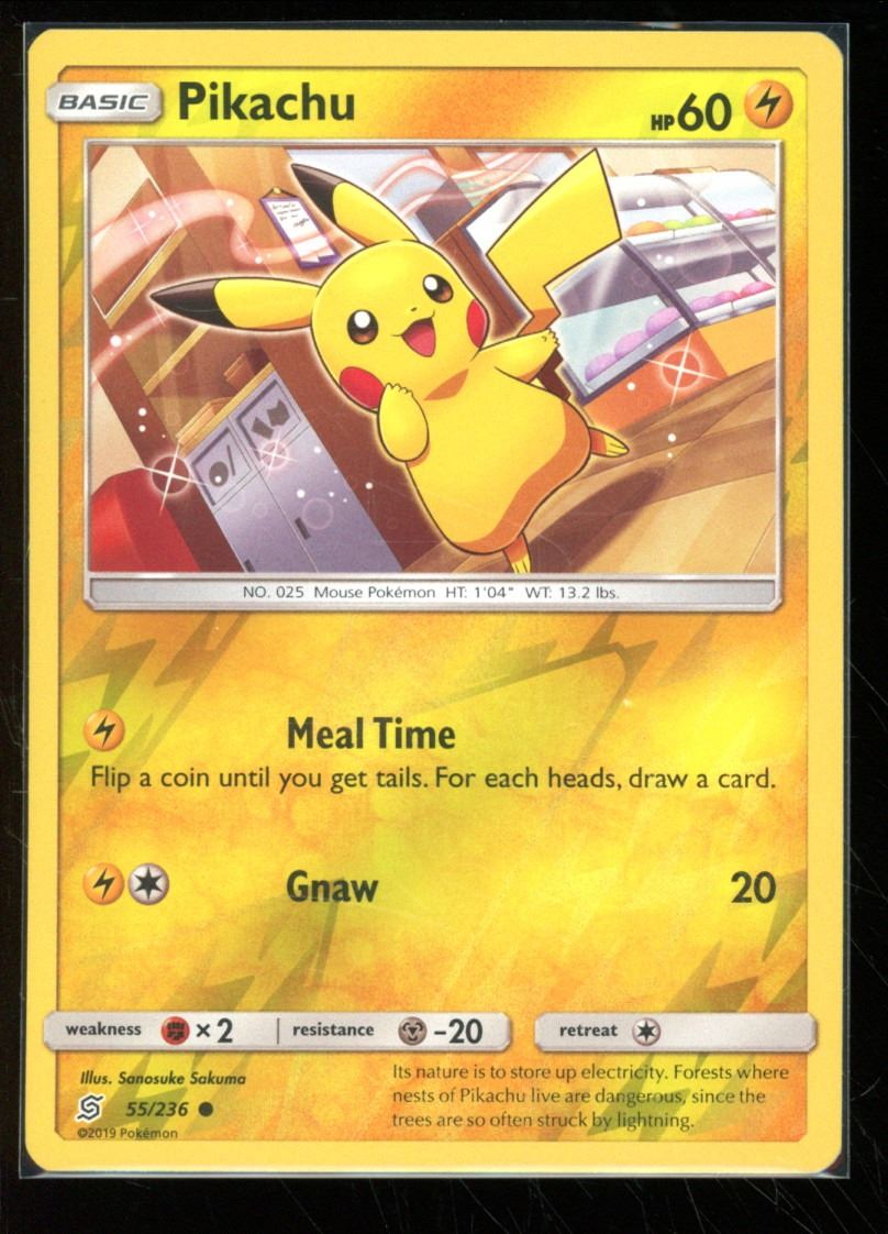 Pokemon Pikachu - 55/236 - Common Reverse Holo Unified Minds