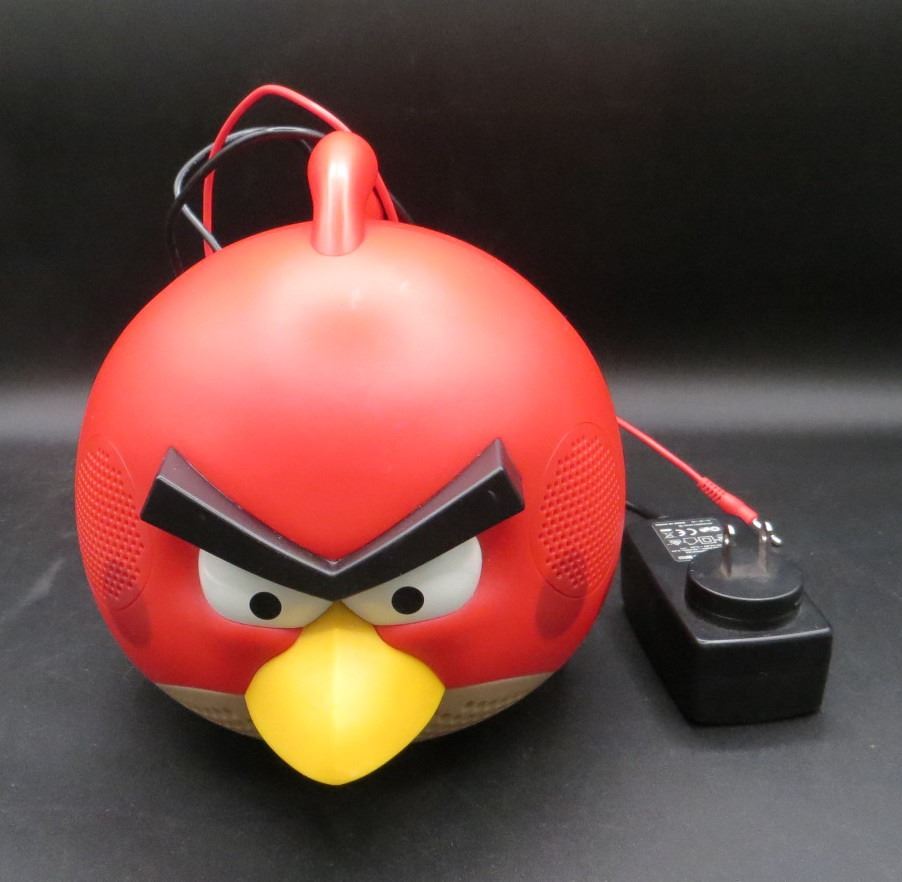 Gear 4 Angry Birds Red Bird Speaker With Cables 8" Tall Tested & is in ...