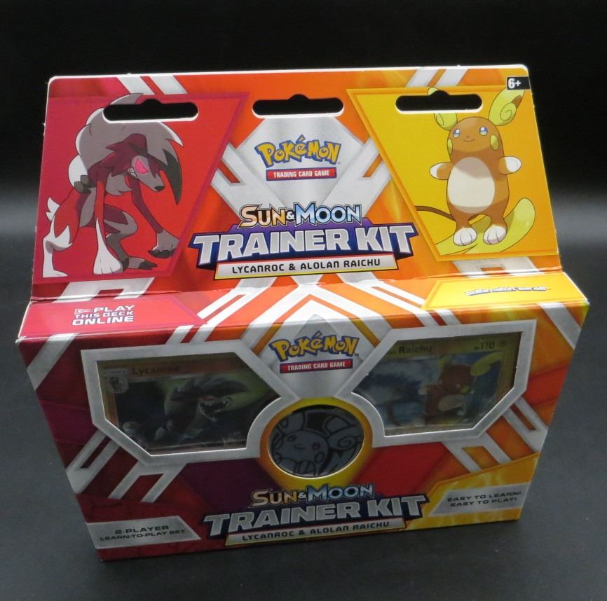 New Pokemon Sun & Moon Trainer Kit Lycanroc & Alolan Raichu