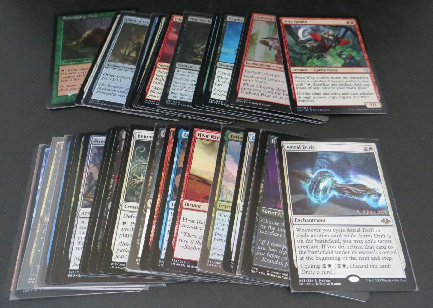 50 Foil MTG Cards includes Commons to Rares Various Sets & Colors