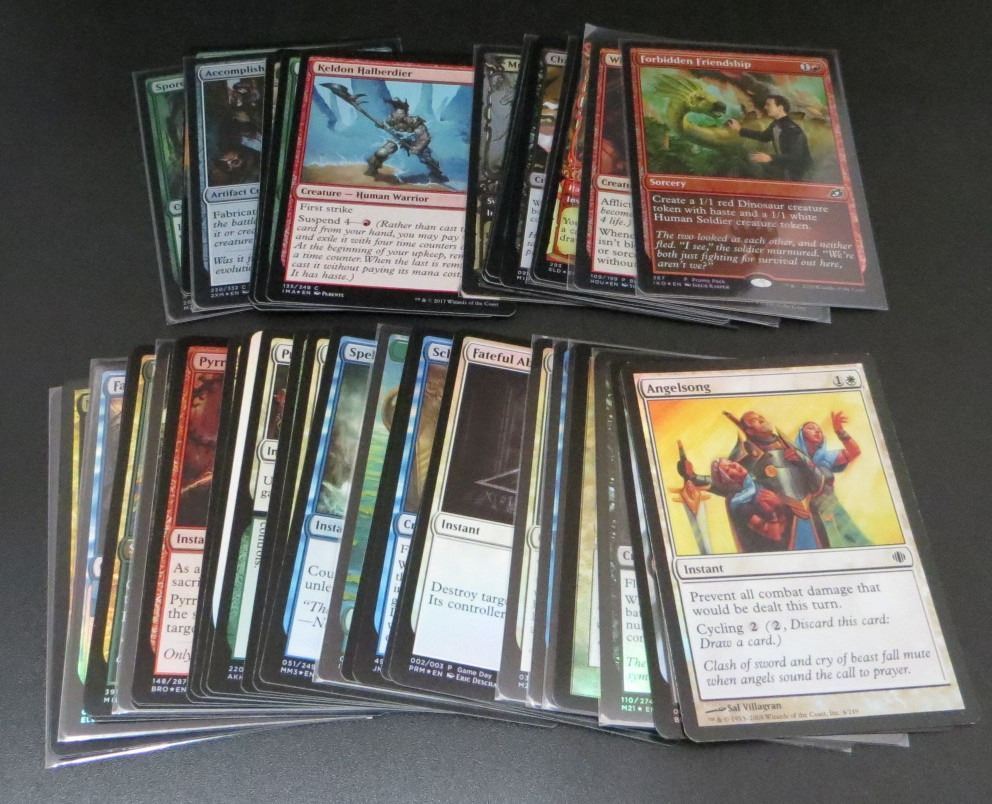 50 Foil MTG Cards includes Commons to Rares Various Sets & Colors