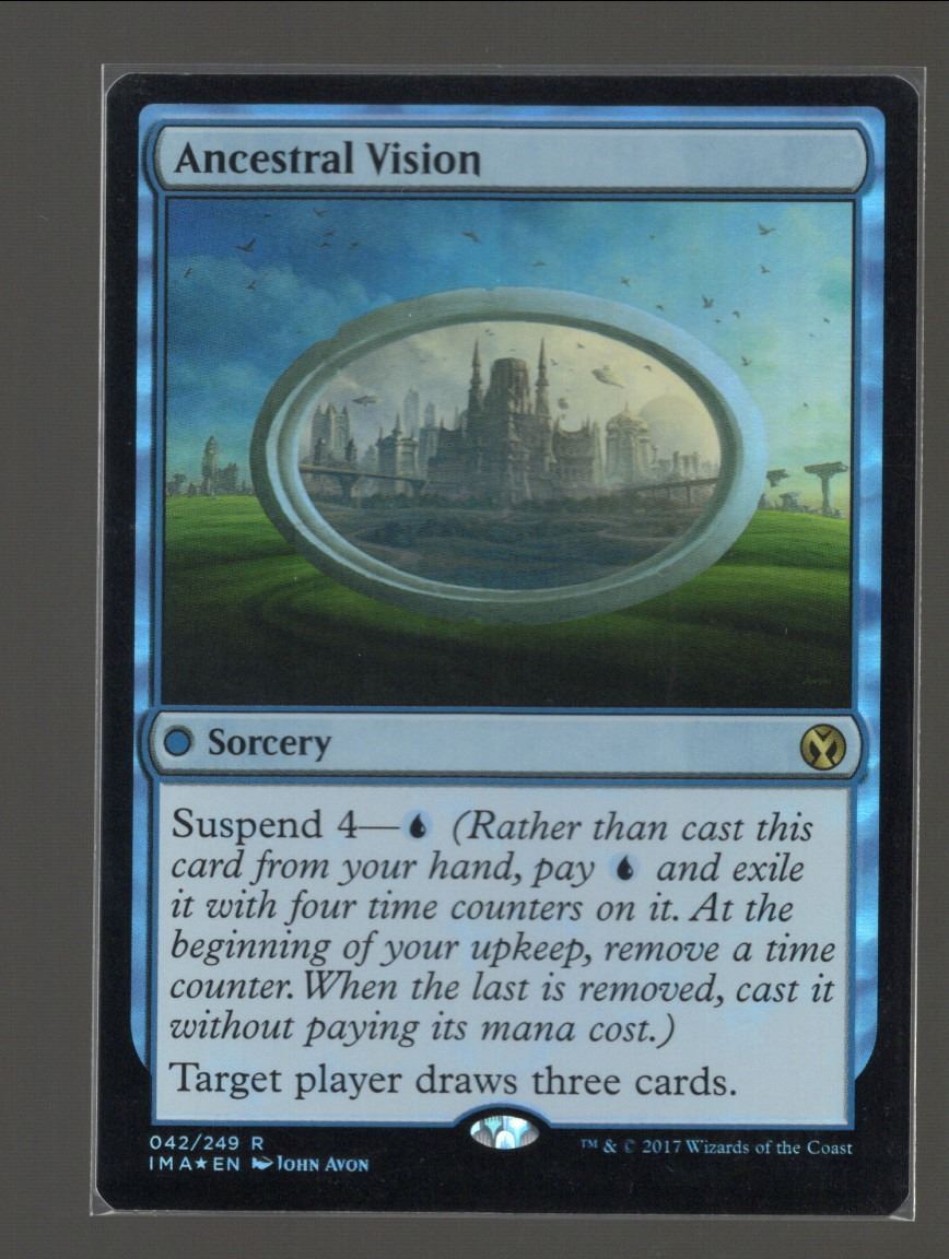Magic the Gathering Ancestral Vision FOIL Iconic Masters