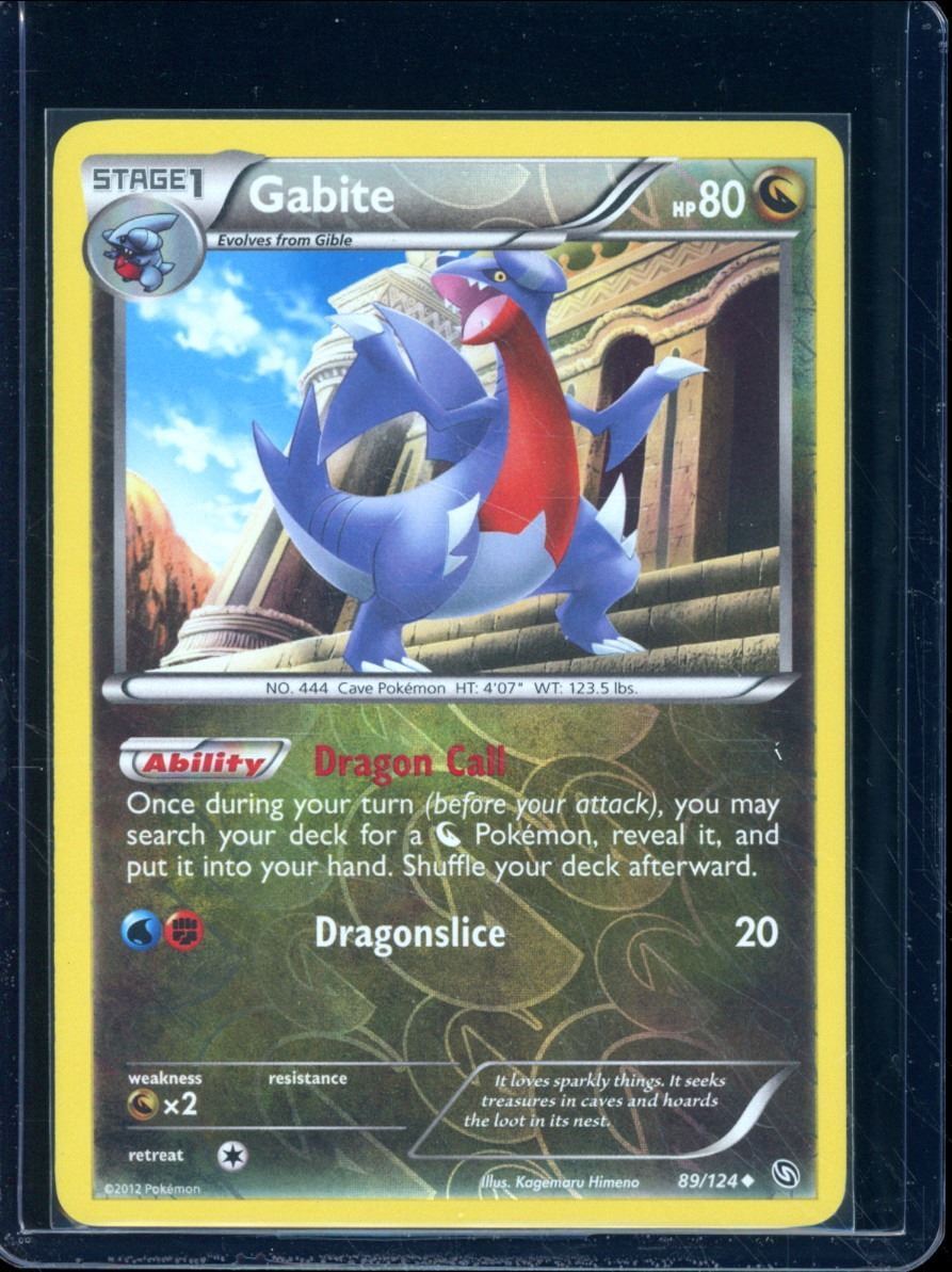 Pokemon Gabite - 89/124 - Uncommon Reverse Holo Dragons Exalted