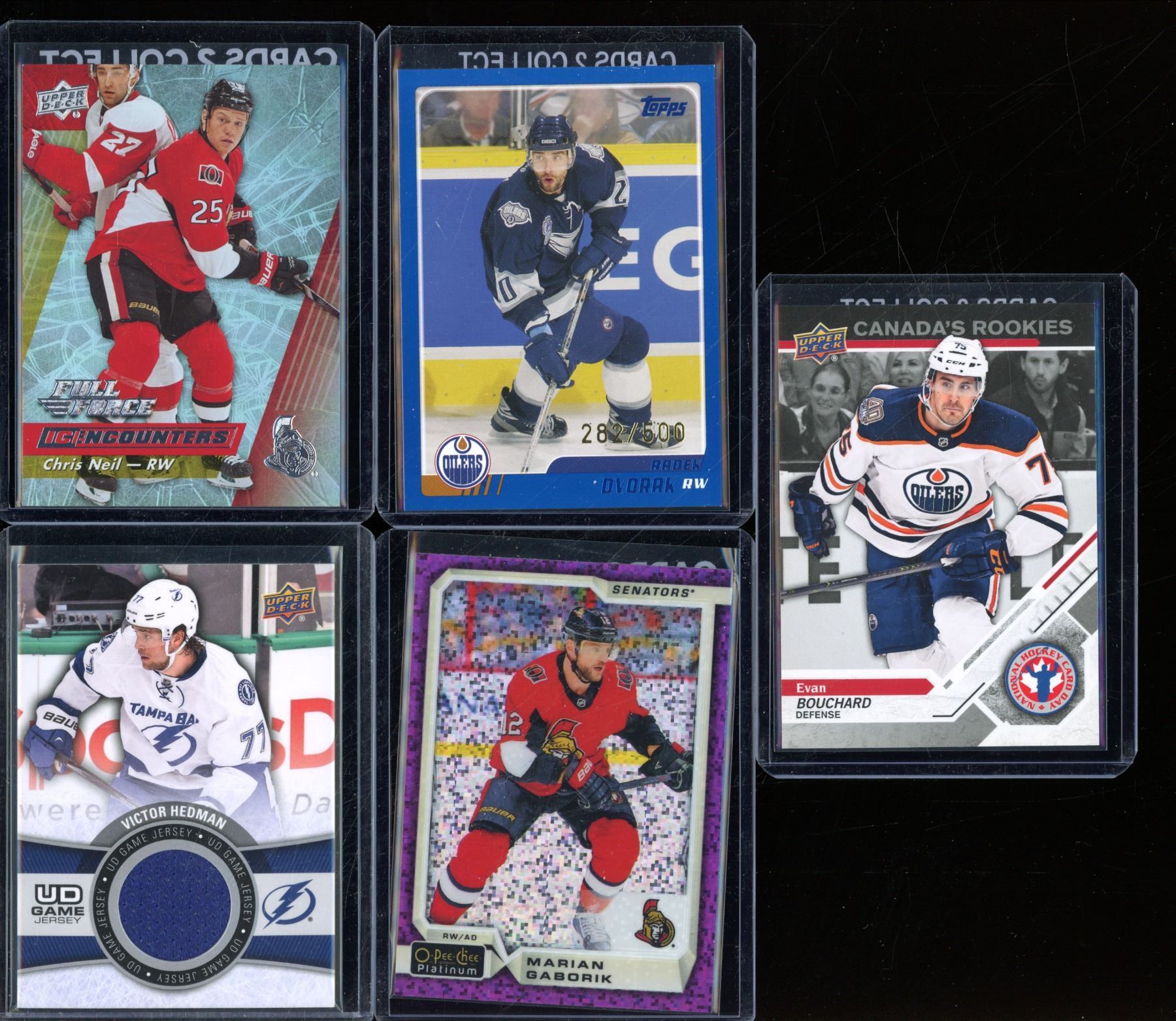 Lot Of 5 Hockey Rookies & Insert Cards