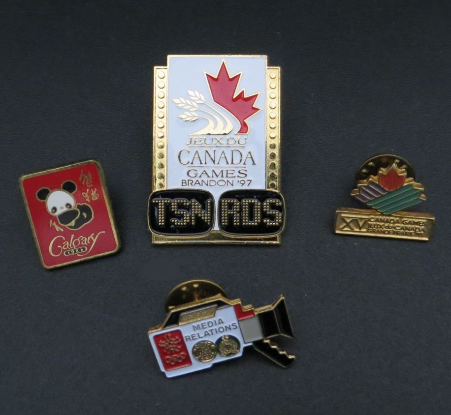 4 Various Enamel Collector Pins
