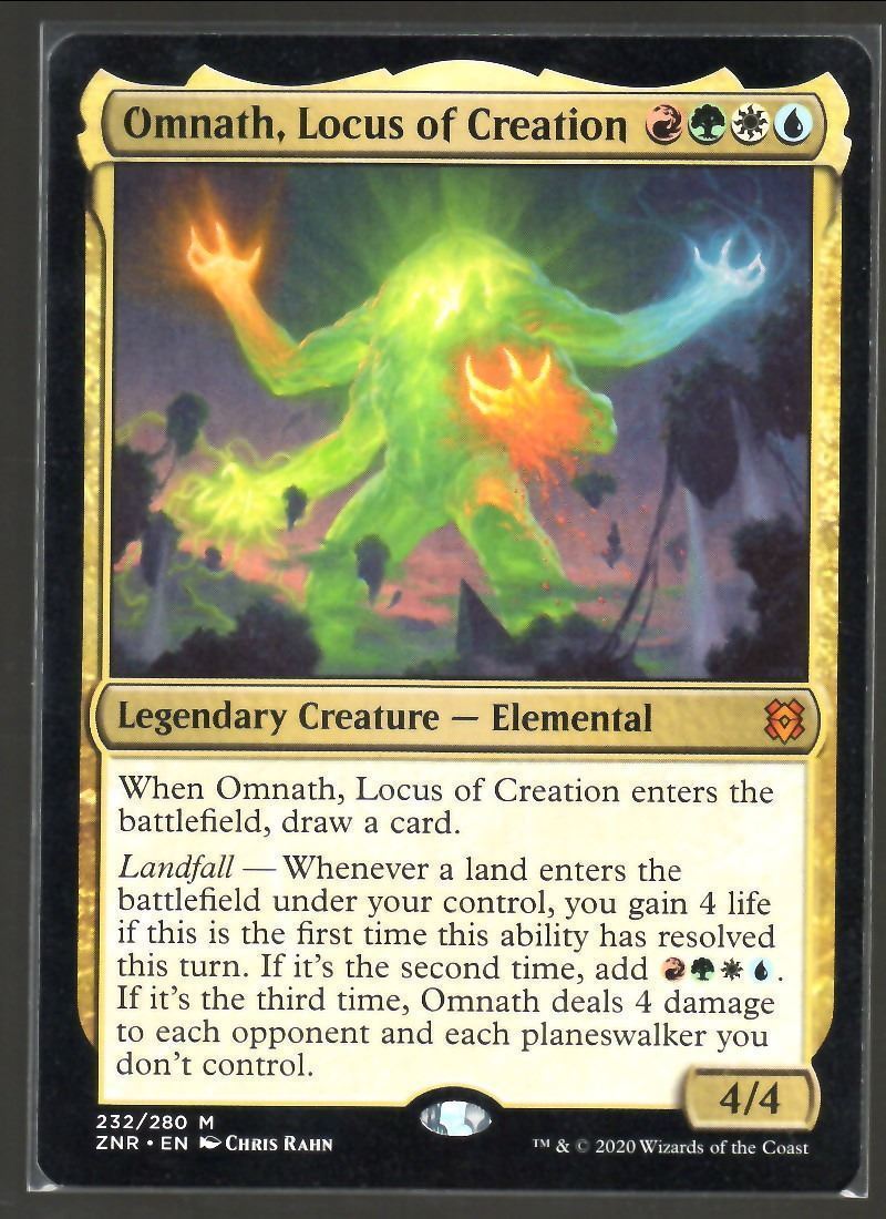 Magic the Gathering Omnath, Locus of Creation Zendikar Rising