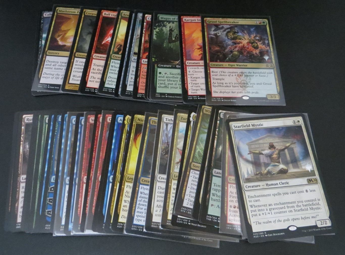 45+ MTG Rare Cards Various Sets & Colors