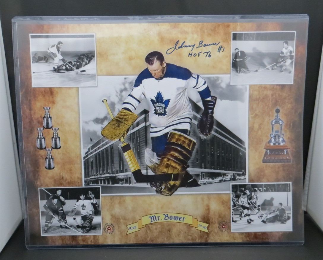 Johnny Bower Toronto Maple Leafs Signed 11x14 Photo With COA From Pro AM