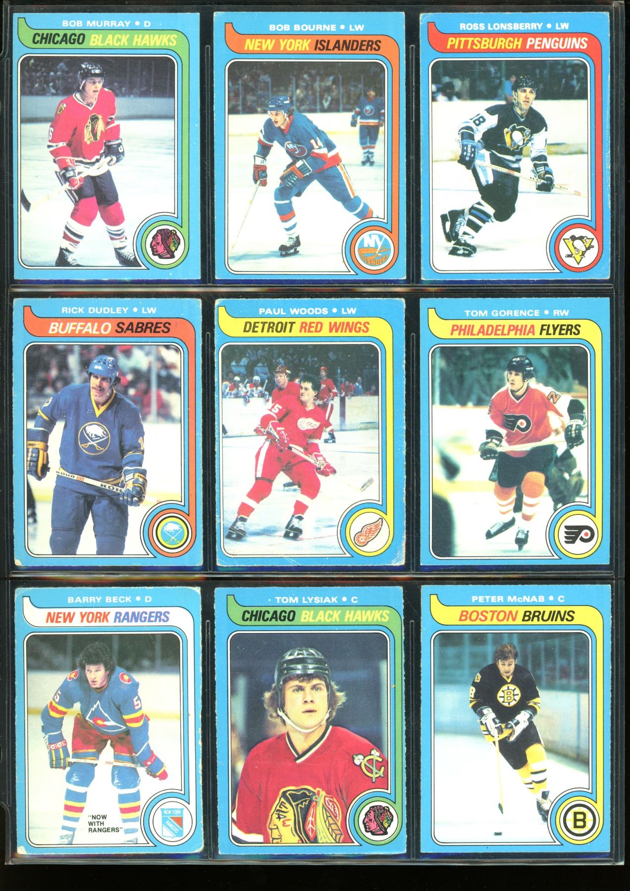 Lot Of 9 Vintage 1979-80 OPC Hockey Cards Various Players & Teams