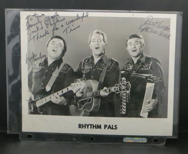 Black & White Rhythm Pals Photo Autographed By Marc Wald & Mike Ferbey