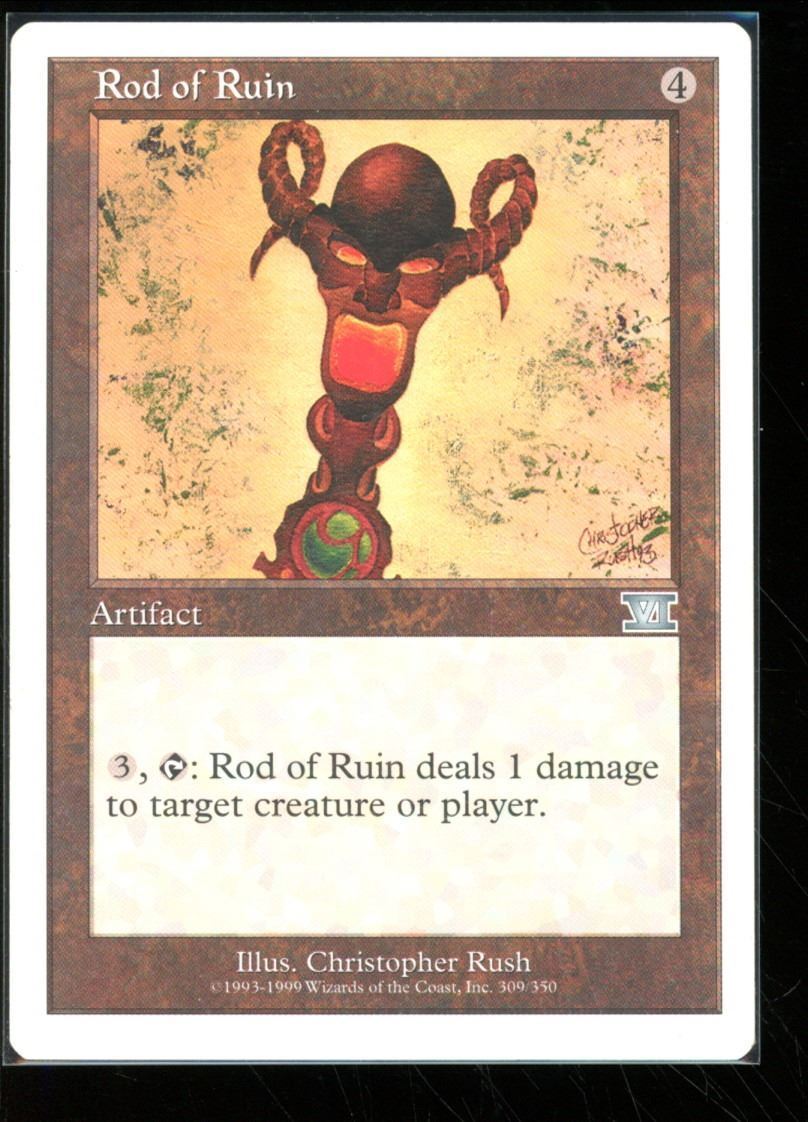 Magic the Gathering Rod of Ruin Fifth Edition