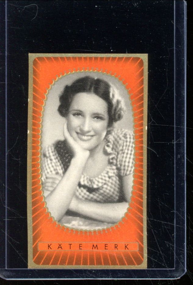1937 Caid Tobacco Cigarette Card Film Star Kate Merk #319