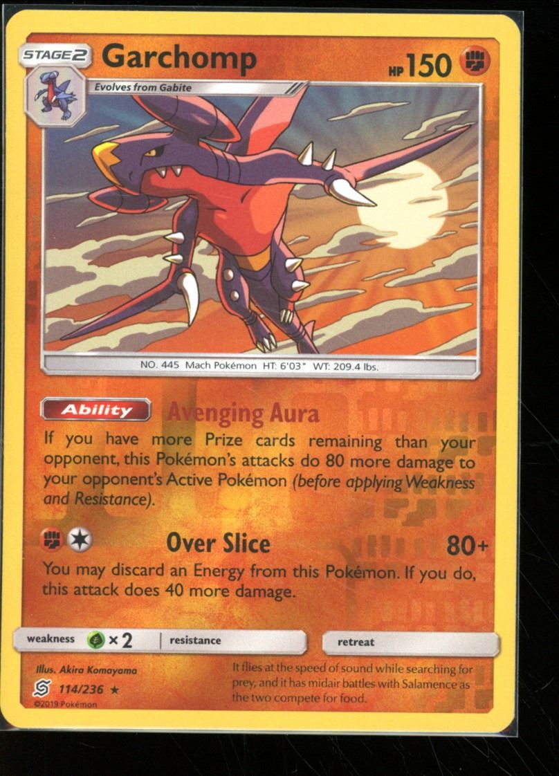 Pokemon Garchomp - 114/236 - Rare Reverse-Holo Unified Minds