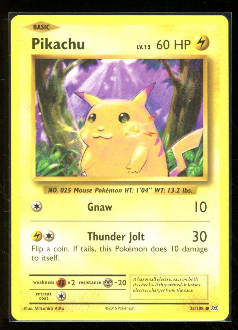 Pokemon Pikachu - 35/108 - Common Holo Evolutions