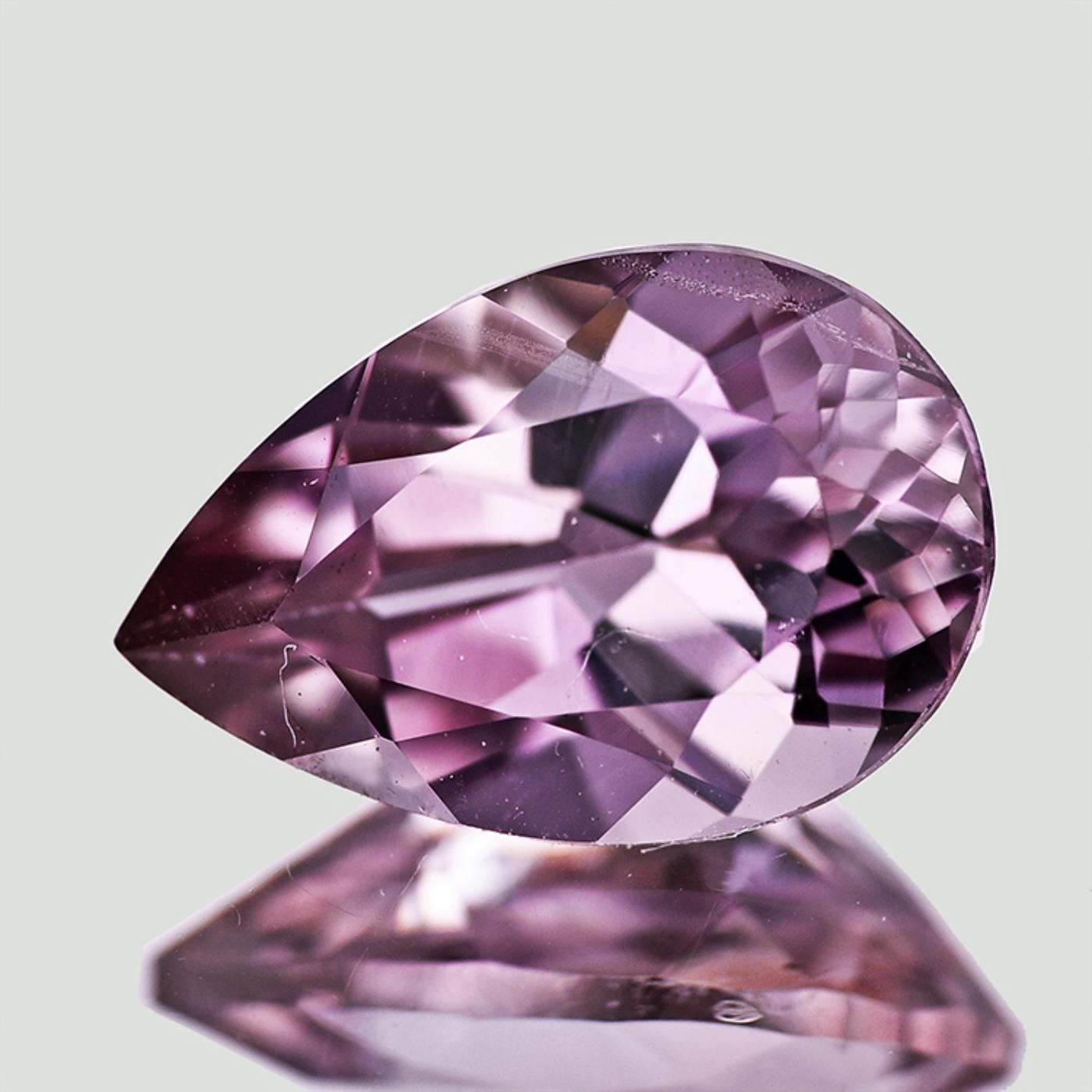 Natural Rare Purple Pink Octagon Diaspore {Flawless-VVS}