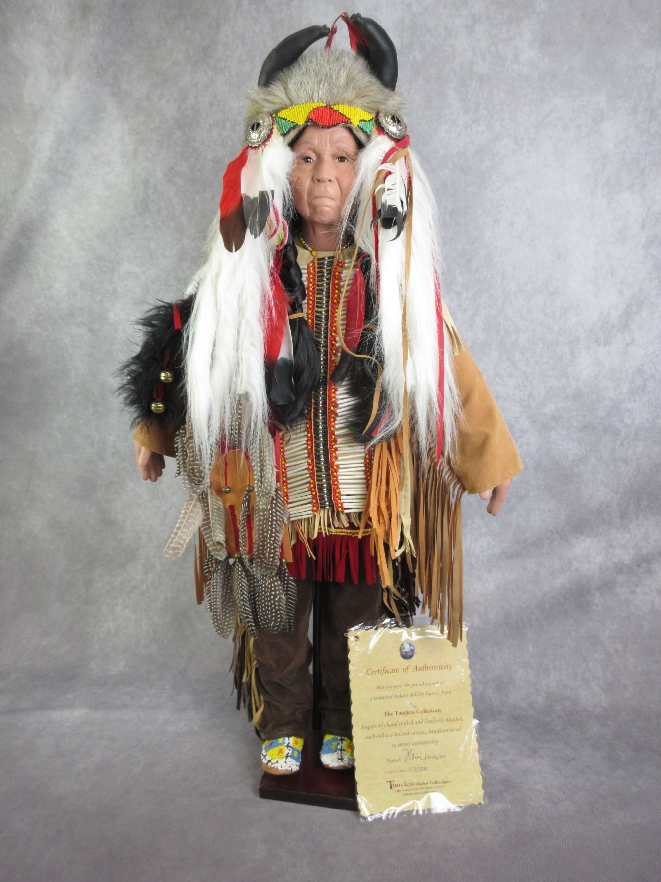 Handcrafted Indian Doll By Nanci- "Timeless Indian Collections"- 572/ ...