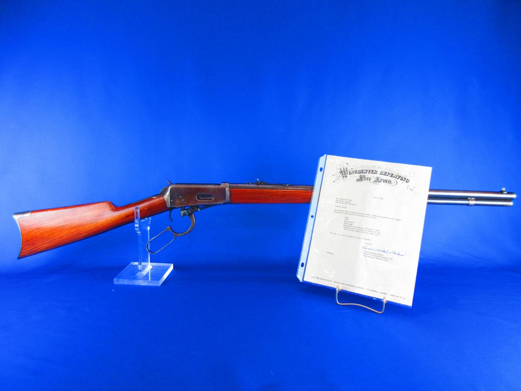 Winchester Model 1894 Lever Action Rifle- .38-55- 26" Barrel- 1898 ...