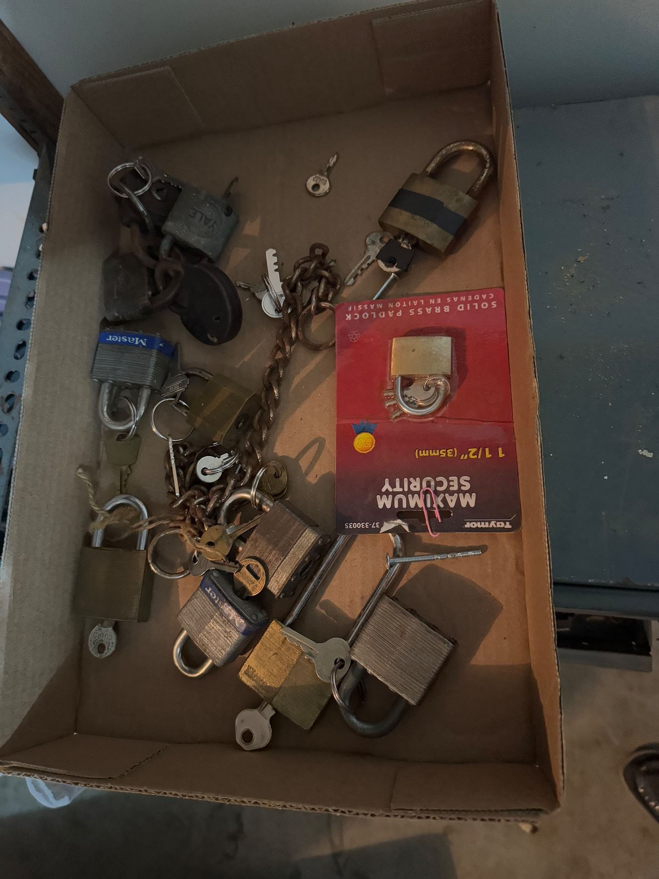 Assorted locks and keys