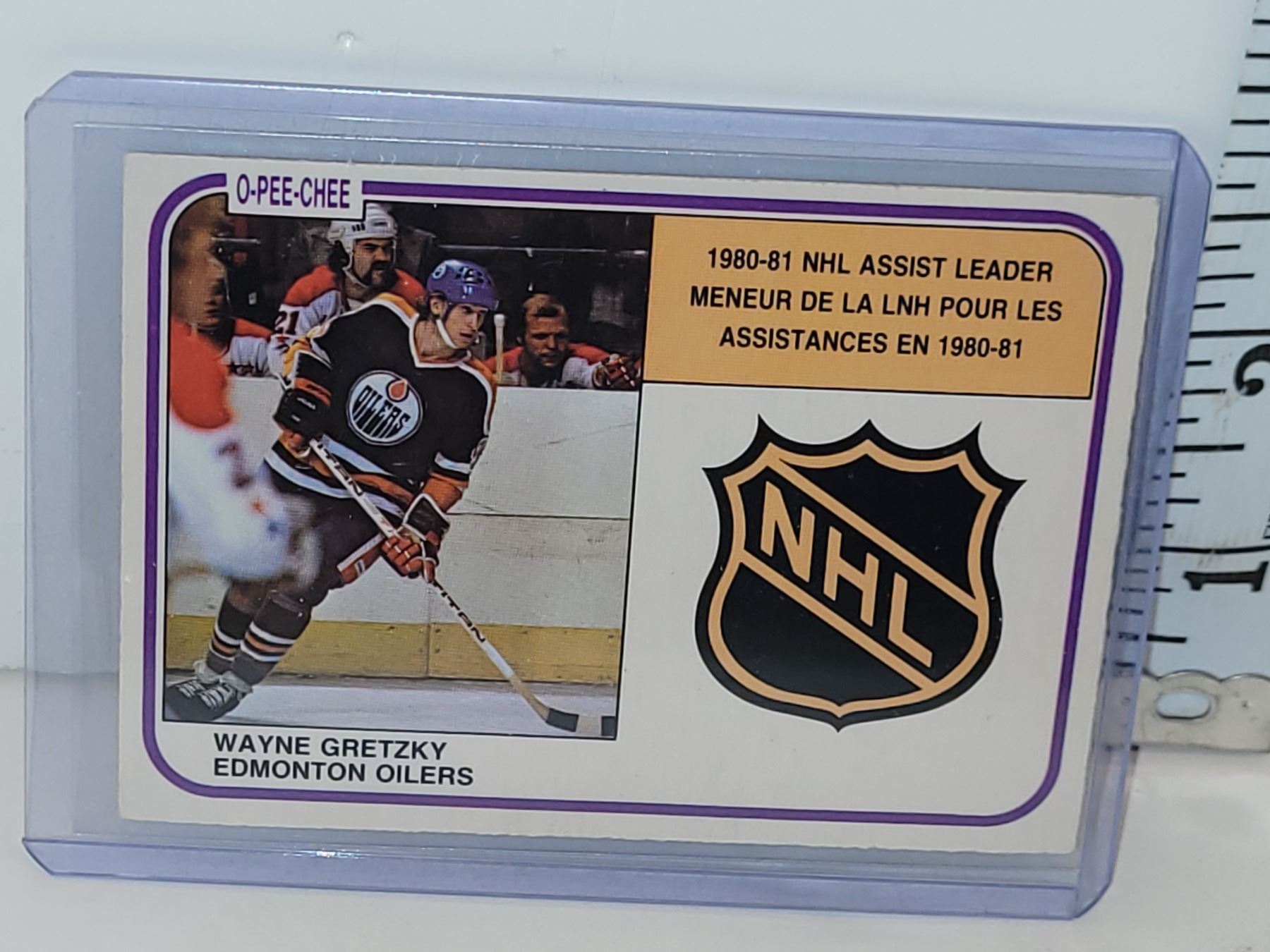 1981-1982 OPC Wayne Gretzky Card in Top Loader