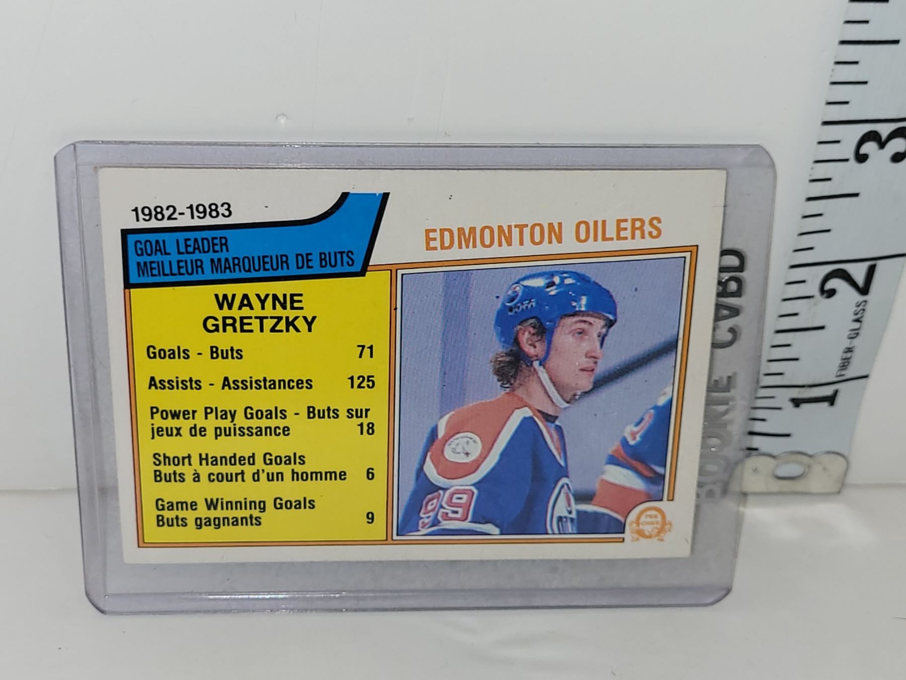 1982-1983 OPC Wayne Gretzky Card in Top Loader