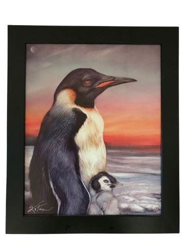 Royal Penguin by artist Martin Katon Signed and Numbered