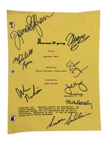 Dharma & Greg Signed Pilot Script